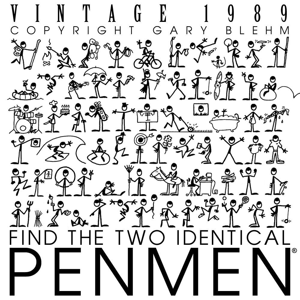 Vintage 1989 PENMEN Poster Outtakes – Gary Blehm